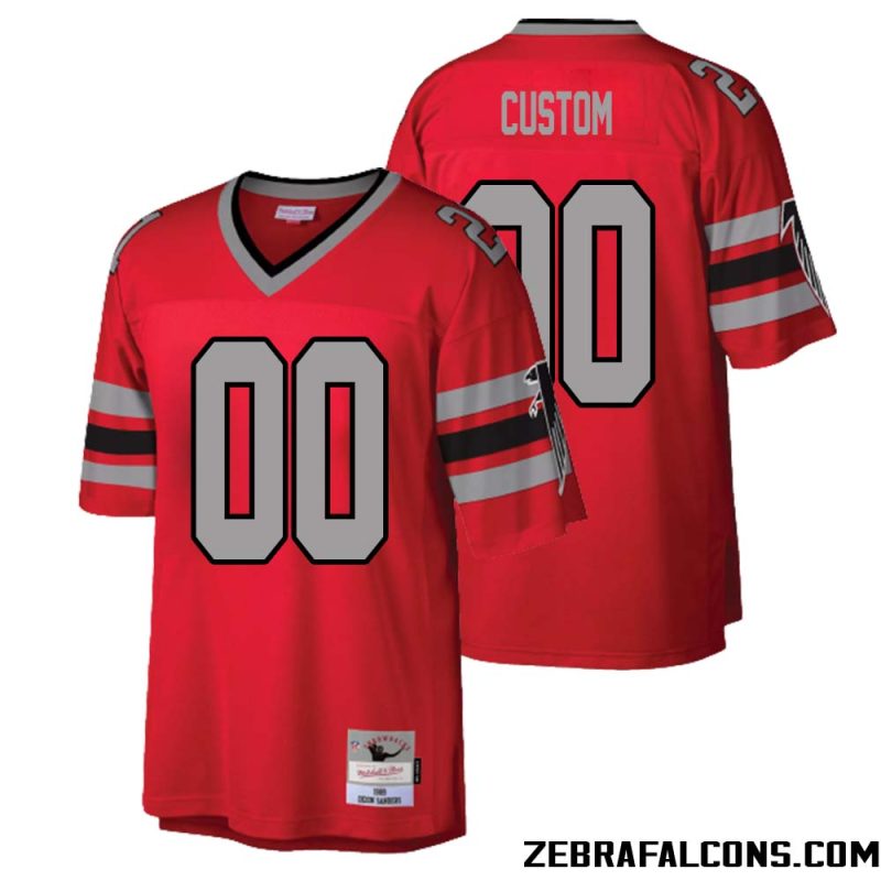 Custom Mitchell & Ness Men-s Atlanta Falcons 1989 Throwback Jersey ...
