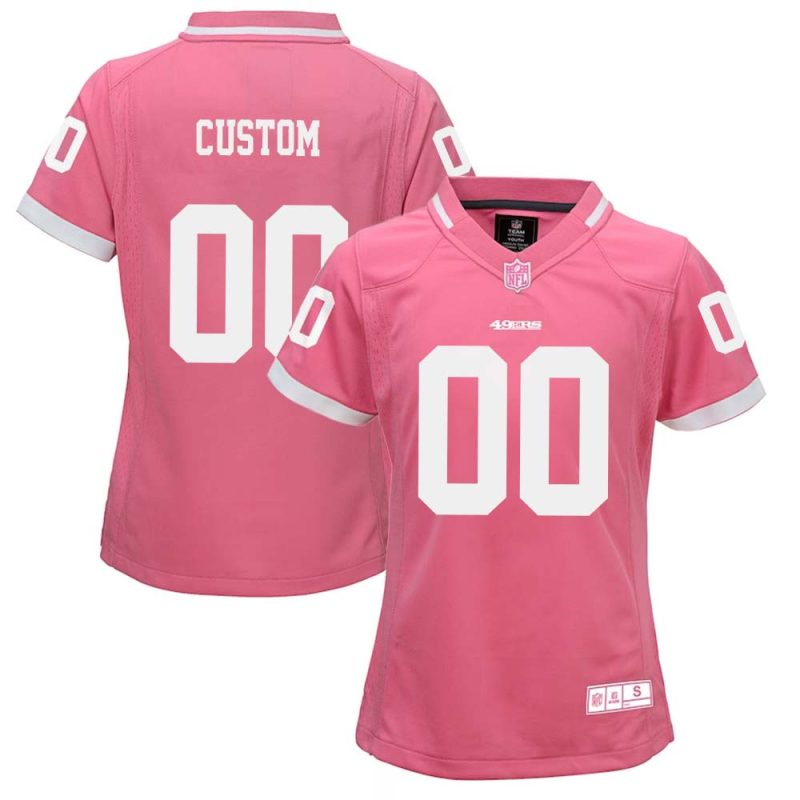Youth Custom Pink 49ers Bubble Gum Jersey - Vulius NFL Store Jerseys ...