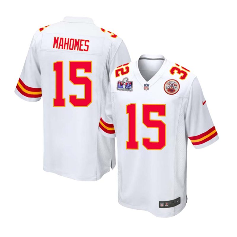 Patrick Mahomes No 15 Kanas City Chiefs Super Bowl LVIII Away Game ...